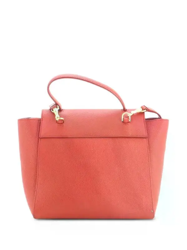 Celine Textured Leather Nano Belt Bag - Red