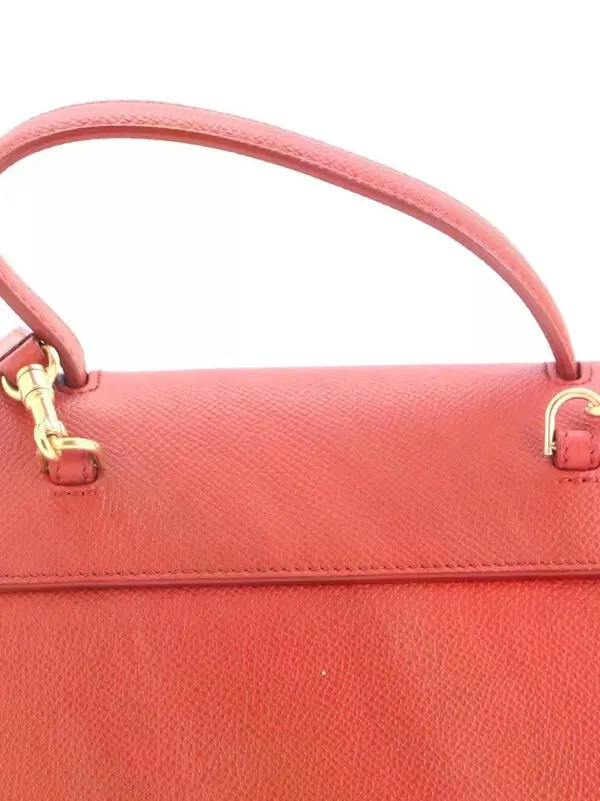 Celine Textured Leather Nano Belt Bag - Red