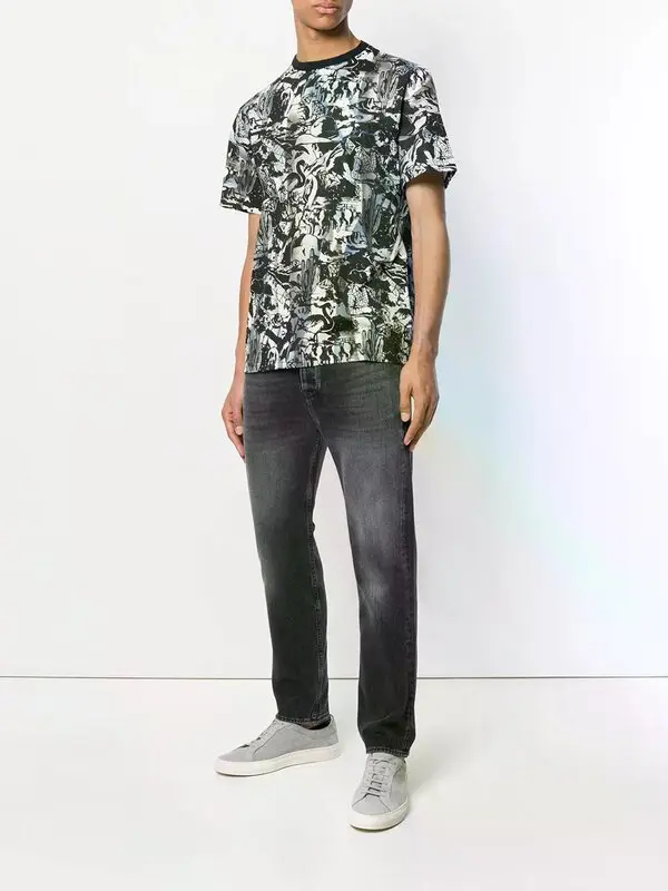 GOLDEN GOOSE Printed Fitted T-shirt