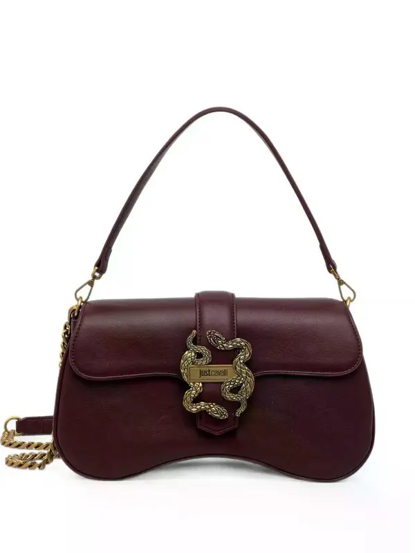 Just Cavalli Iconic Snakes Shoulder Bag - Red