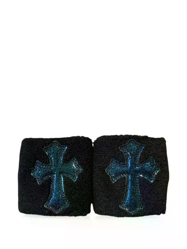 Chrome Hearts Galaxy Cross-patch Wristbands - Black