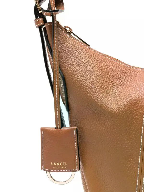 LANCEL Contrast-stitch Leather Shoulder Bag