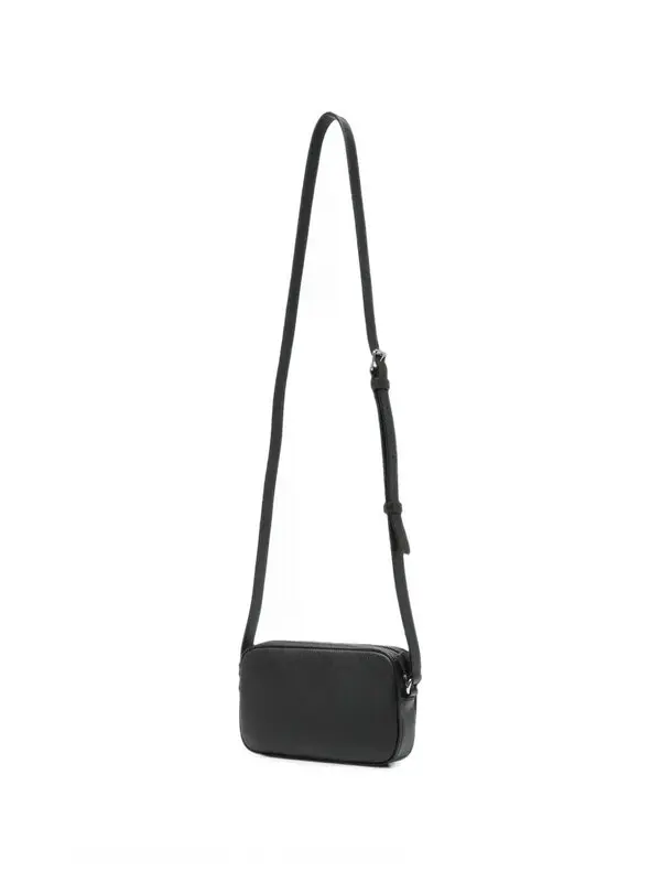 Valentino Garavani Vlogo Signature Leather Shoulder Bag - Black