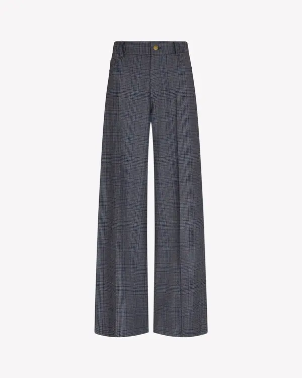 Serena Bute Wool Tweed Straight Leg Trouser