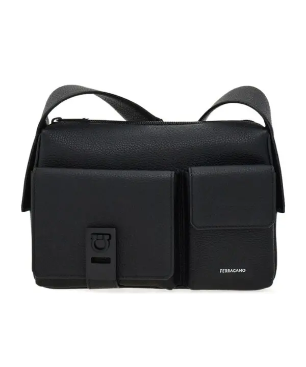 FERRAGAMO Utility Crossbody Bag - Black
