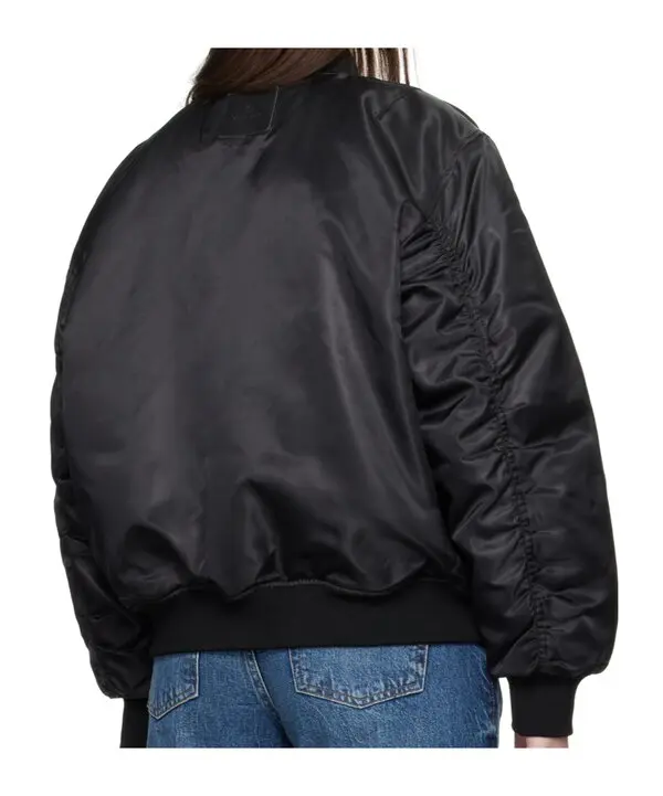 ANINE BING Leon Zipped Bomber Jacket - Black