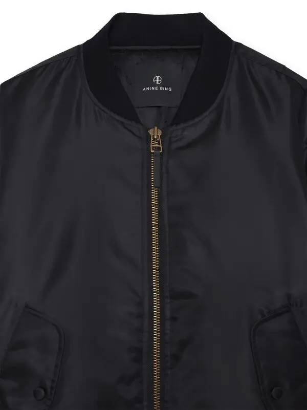 ANINE BING Leon Zipped Bomber Jacket