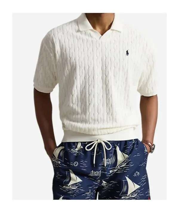 Polo Ralph Lauren Cable-knit Johnny Collar Sweater