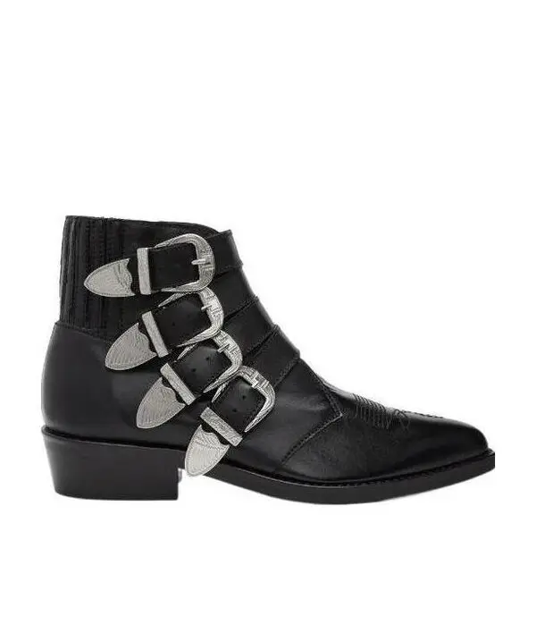 TOGA VIRILIS Buckled Boots - Black