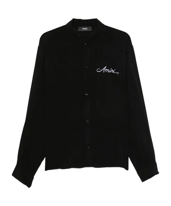 Amiri Ma Quad Checkerboard Long-sleeve Shirt - Black