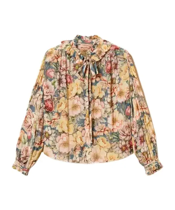 TWINSET Floral Creponne Shirt
