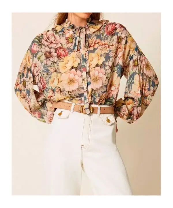 TWINSET Floral Creponne Shirt