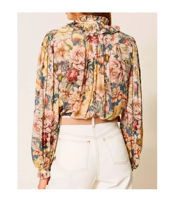 TWINSET Floral Creponne Shirt
