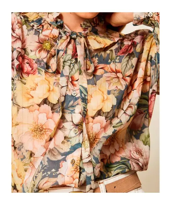 TWINSET Floral Creponne Shirt