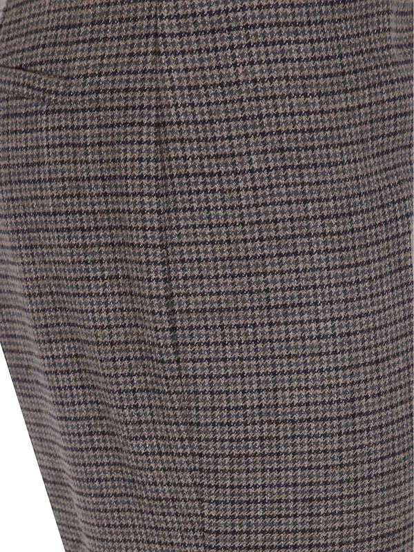 Etro Plaid Flared Trousers