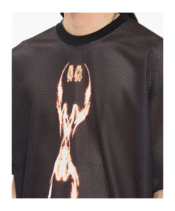 44 LABEL GROUP Perforated Graphic T-shirt