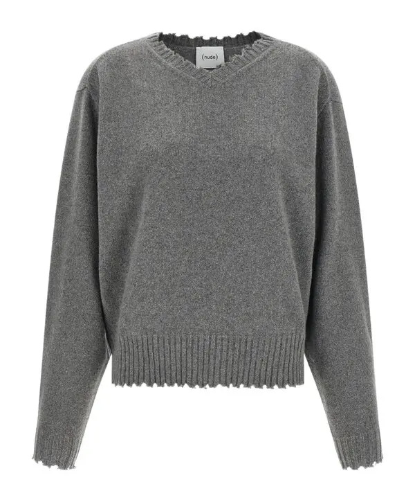 NUDE Fringed Hem Sweater