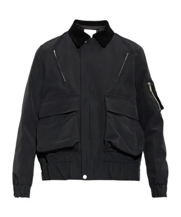 Sacai Long-sleeve Casual Jacket - Black
