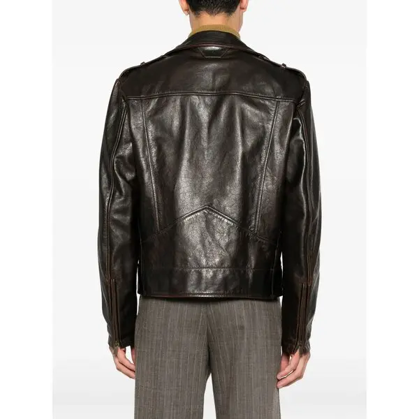 SALVATORE SANTORO Long-sleeve Leather Jacket
