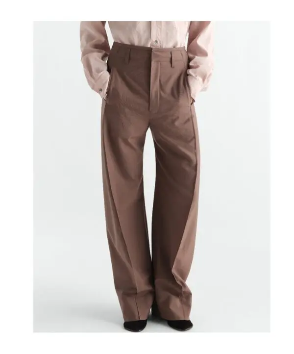 LEMAIRE Baggy Pants In Tropical Wool Blend