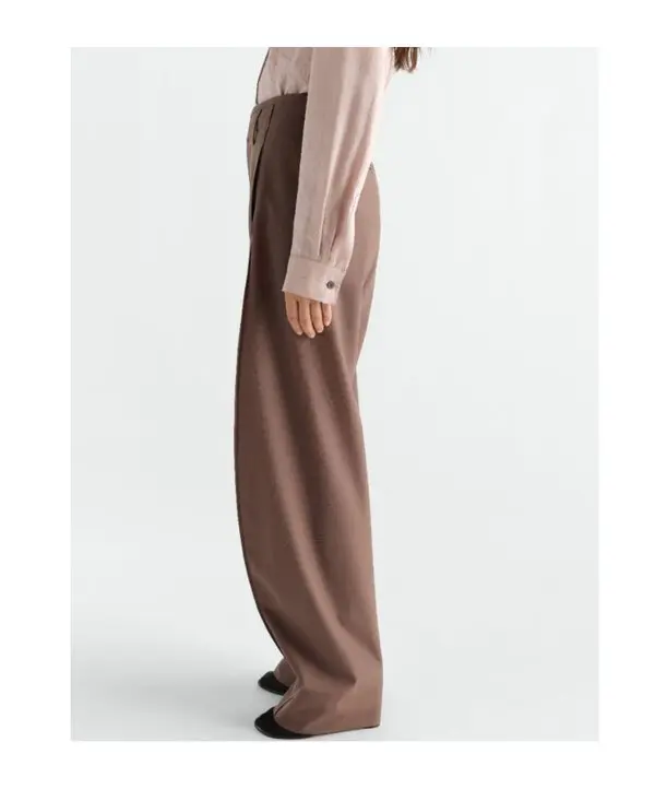 LEMAIRE Baggy Pants In Tropical Wool Blend