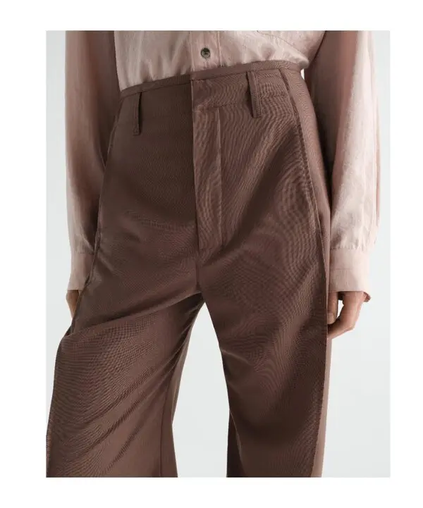LEMAIRE Baggy Pants In Tropical Wool Blend