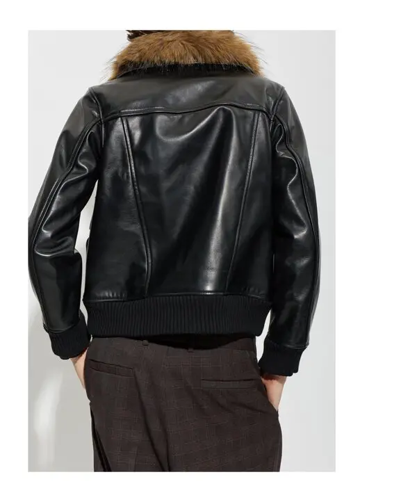 Sacai Long-sleeve Leather Jacket