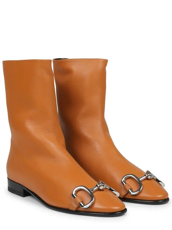 Celine Round-toe Ankle Boots
