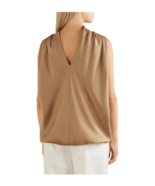 Simkhai Gathered Turtleneck Cape Top