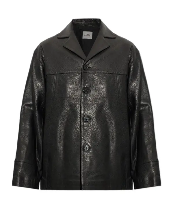 ARMA Leather Long-sleeve Jacket