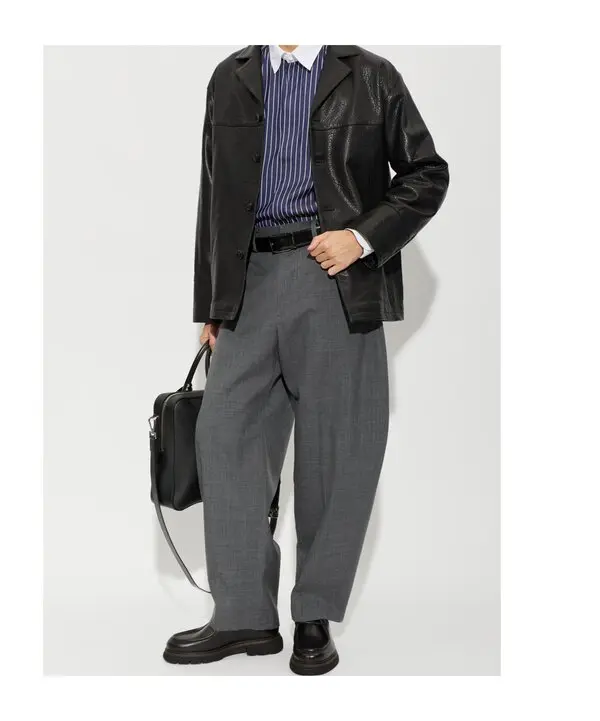 ARMA Leather Long-sleeve Jacket