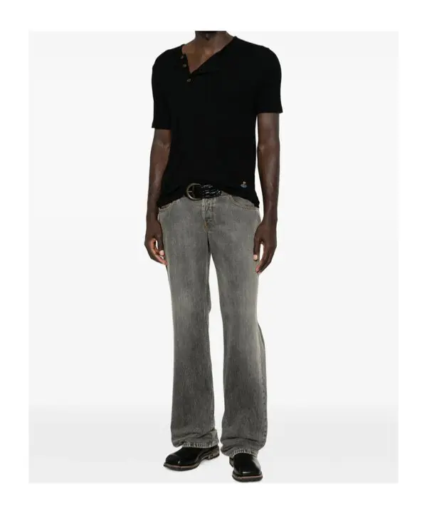 VIVIENNE WESTWOOD Orb Asymmetric-neck T-shirt