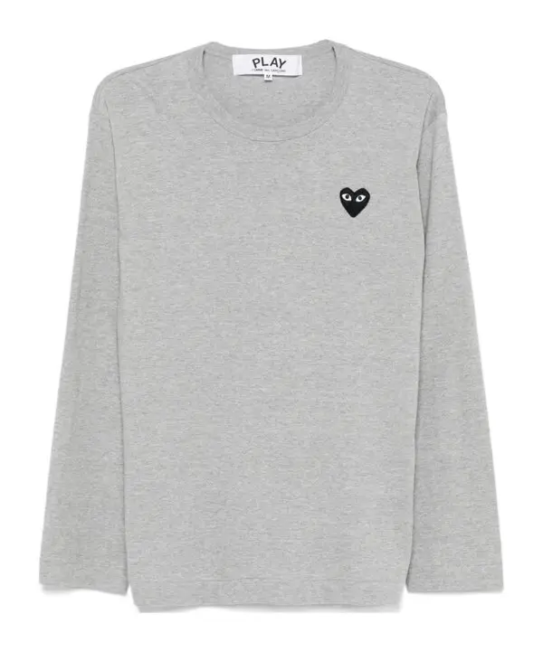Play Comme Des Garcon Heart-patch T-shirt