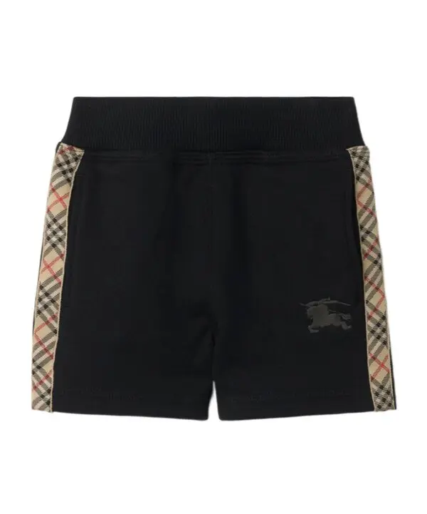 Burberry Check-panel Ekd-print Shorts