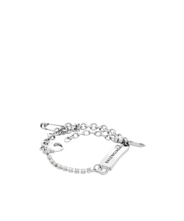 Balenciaga Logo Engraved Diy Bracelet