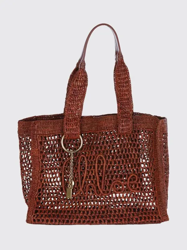 Chloé Raffia Shoulder Bag - Brown