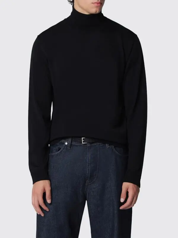 ROBERTO COLLINA Extrafine Merino Wool Roll Neck - Black