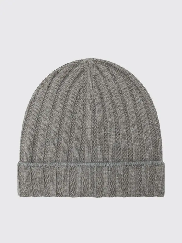 Brunello Cucinelli Rib-knit Pure Cashmere Beanie - Grey