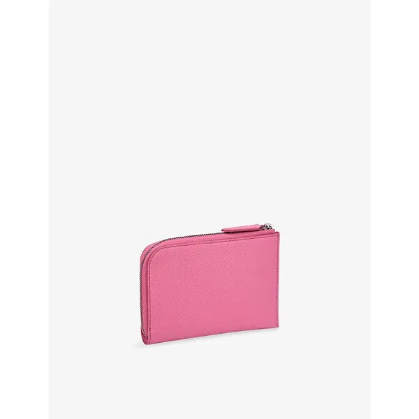 Smythson Panama Small Flat Leather Pouch - One-color