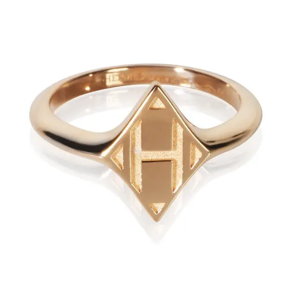 Hermès Rose Gold Gambade H Ring - Rose_gold