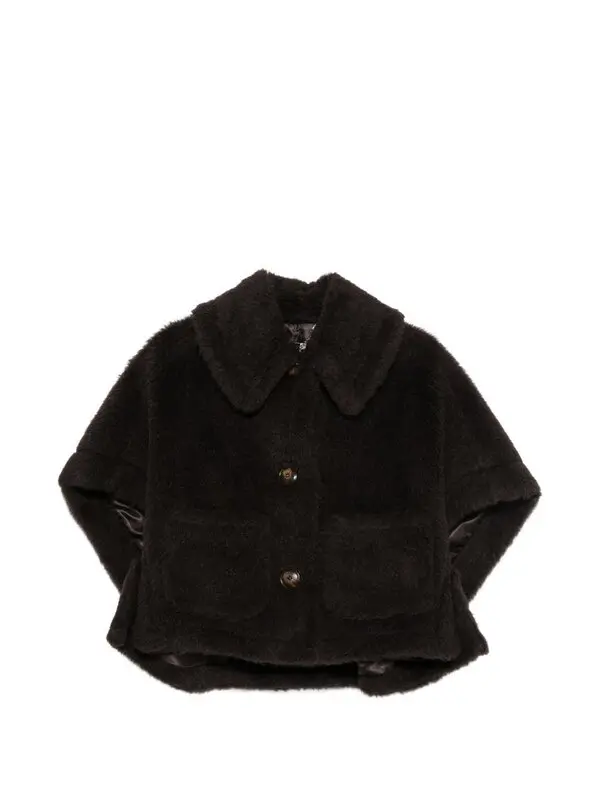 Max Mara Wool Cape - Brown