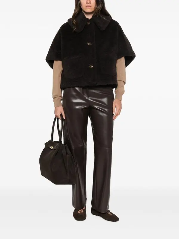 Max Mara Wool Cape - Brown