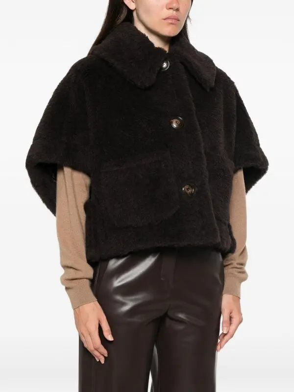 Max Mara Wool Cape - Brown
