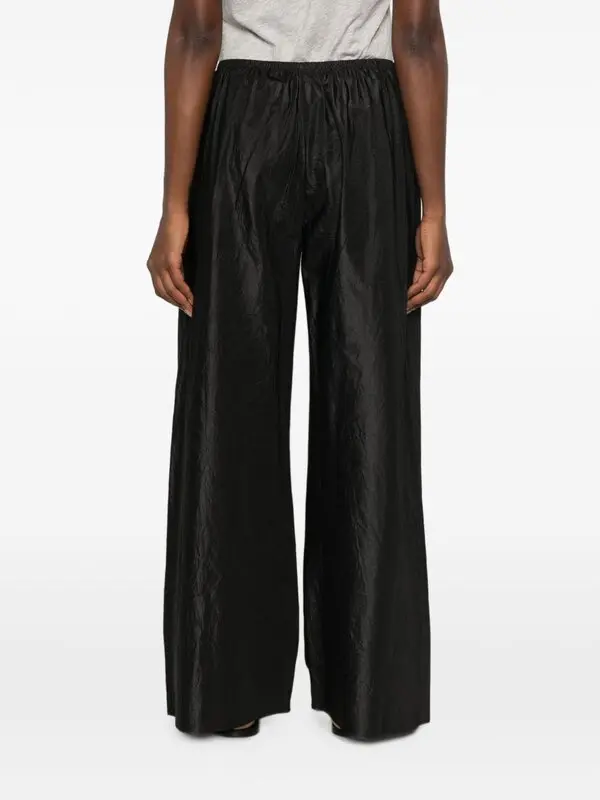 THE ROW Gala Silk Trousers - Black