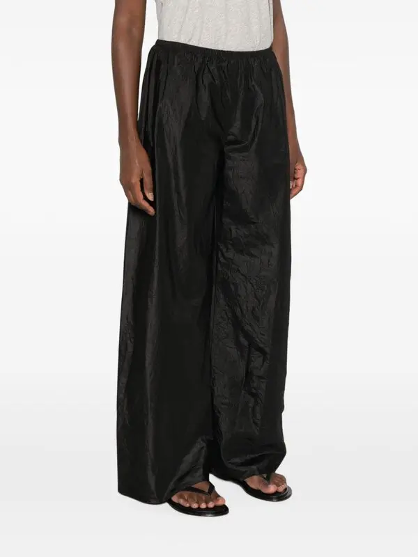 THE ROW Gala Silk Trousers - Black