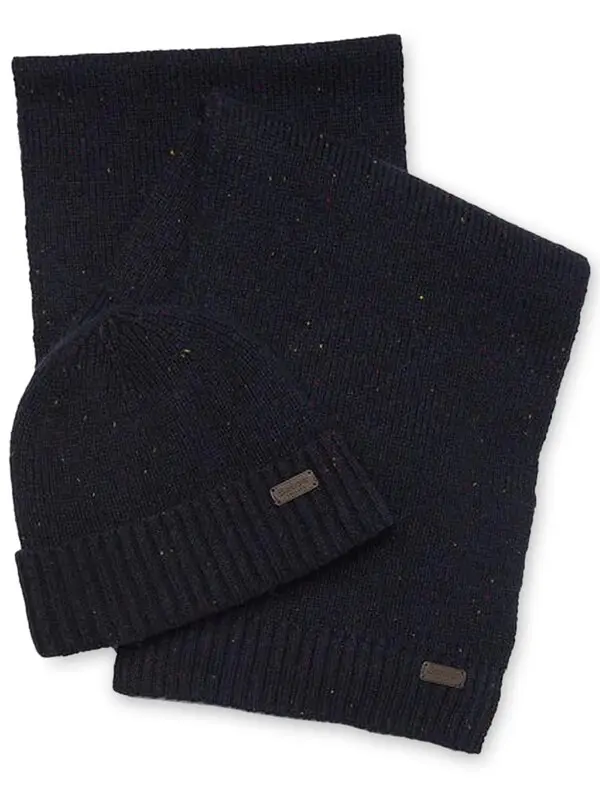 Barbour Set Regalo Sciarpa E Berretto "carlton Fleck