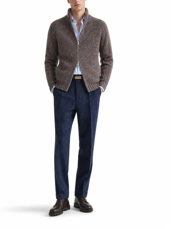 Brunello Cucinelli Cardigan In Cashmere Con Zip