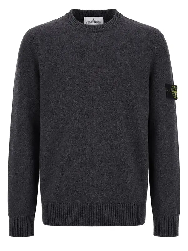 Stone Island Maglia Con Patch Logo