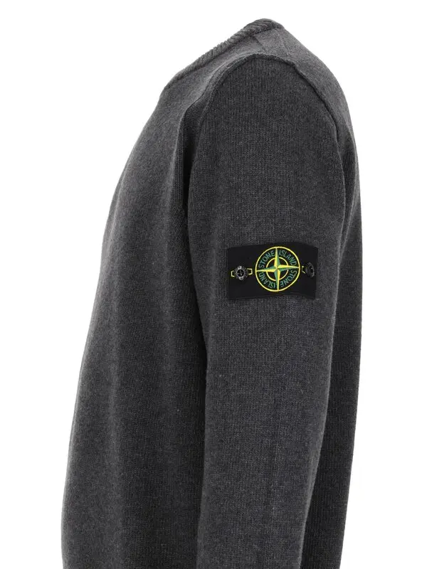 Stone Island Maglia Con Patch Logo