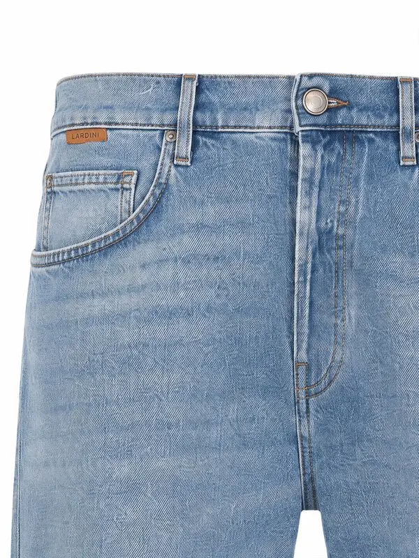 LARDINI Cotton Denim Trousers